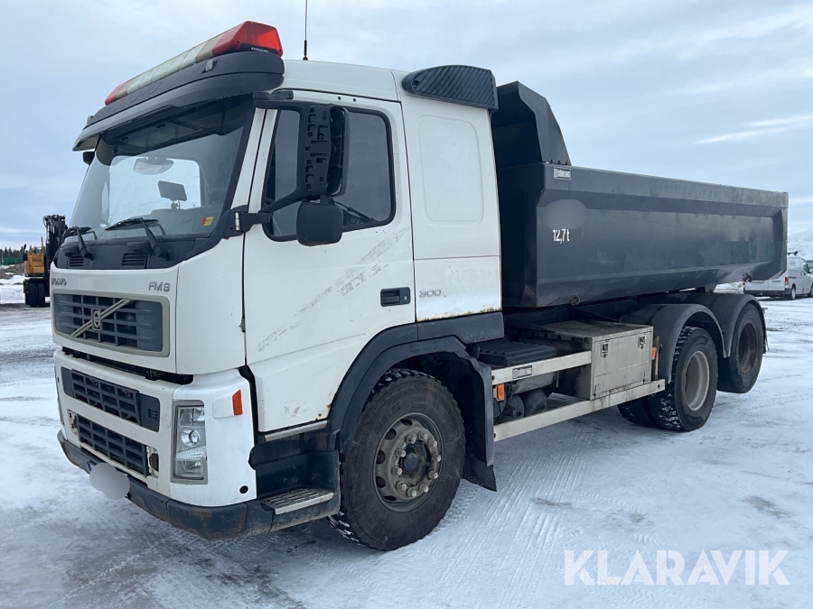 Flakbil Volvo FM9, Kiruna, Klaravik auktioner