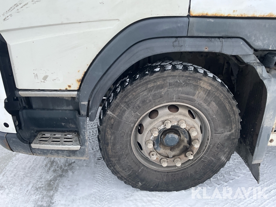 Flakbil Volvo FM9, Kiruna, Klaravik auktioner