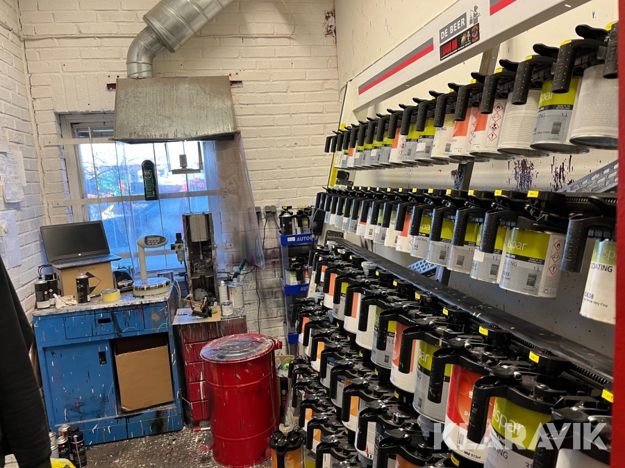 Färgblandningsutrustning för billack, Köping, Klaravik aukti