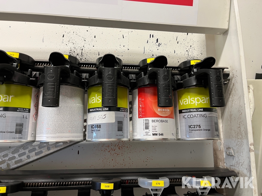 Färgblandningsutrustning för billack, Köping, Klaravik aukti