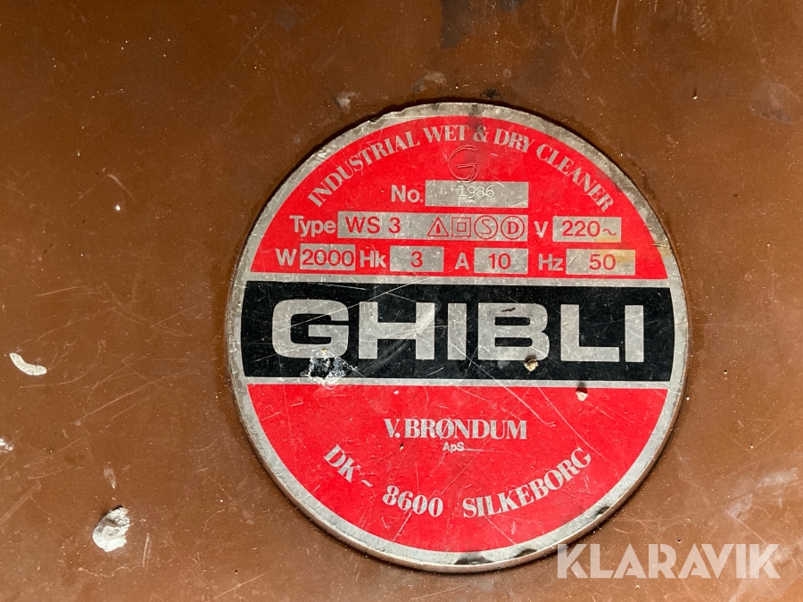 Industridammsugare Ghibli, Lekeberg, Klaravik auktioner