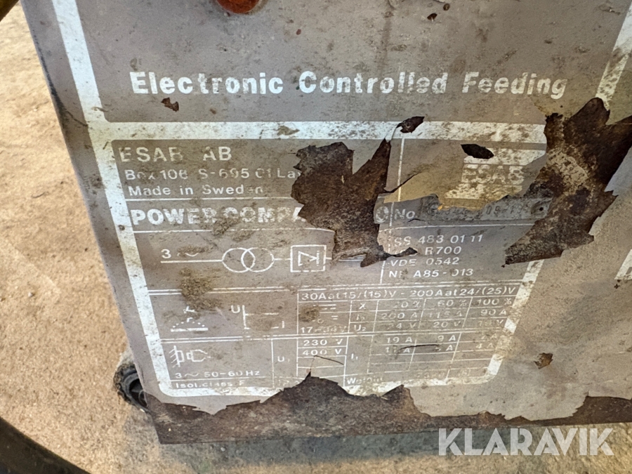 Migsvets ESAB Power Compact 200 ECF, Gotland, Klaravik aukti