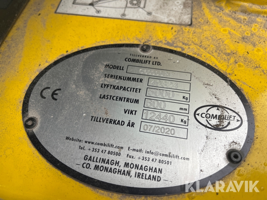 Sidlastare Combilift C5000 SLE 5000kg, Gävle, Klaravik aukti