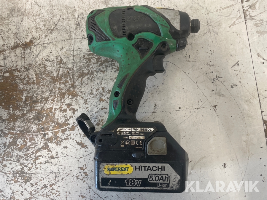 Slagskruvdragare Hitachi WH18DBDL, Svalöv, Klaravik auktion