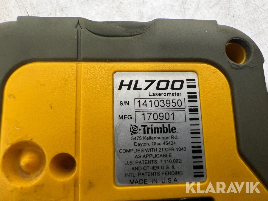 Planlaser & lasermottagare Spectra LL300S & HL700, Svalöv, K