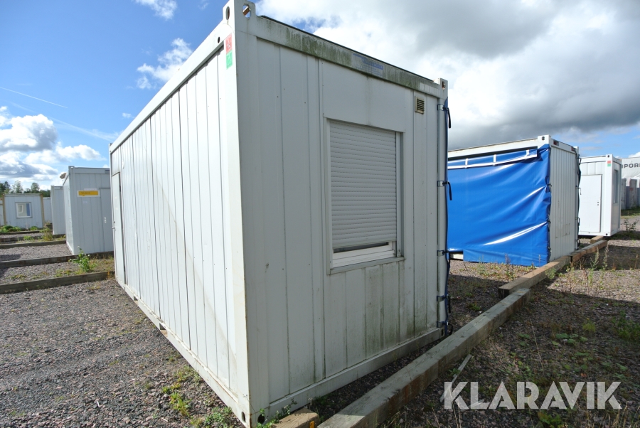 Containermodul CTX containex Slutdel med en långvägg, Jönköp