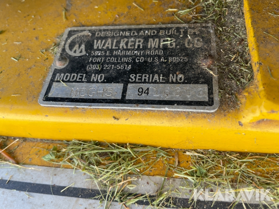 Gräsklippare Walker MCGHS, Varberg, Klaravik auktioner
