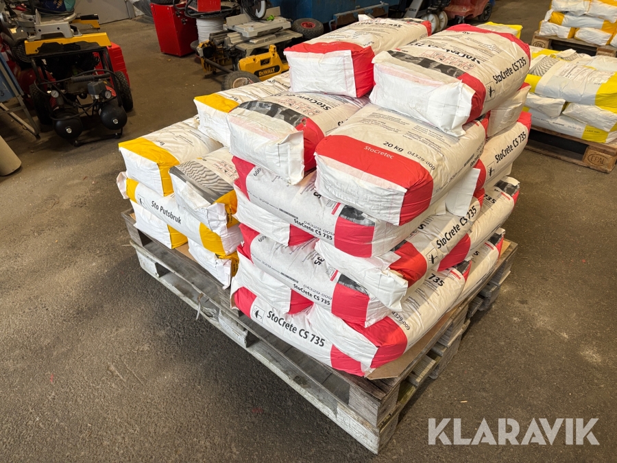 Putsbruk / Grundputs och Avjämningsmassa Sto , Sjöbo, Klarav