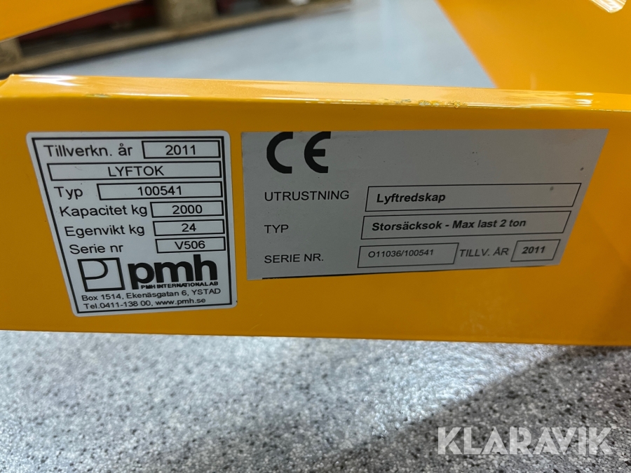 Lyftok PMH, Eslöv, Klaravik auktioner