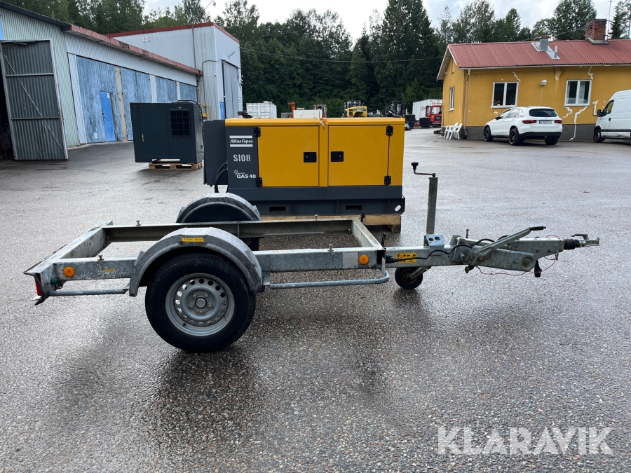 Elverk Atlas Copco Qas 40KD, Fagersta, Klaravik auktioner