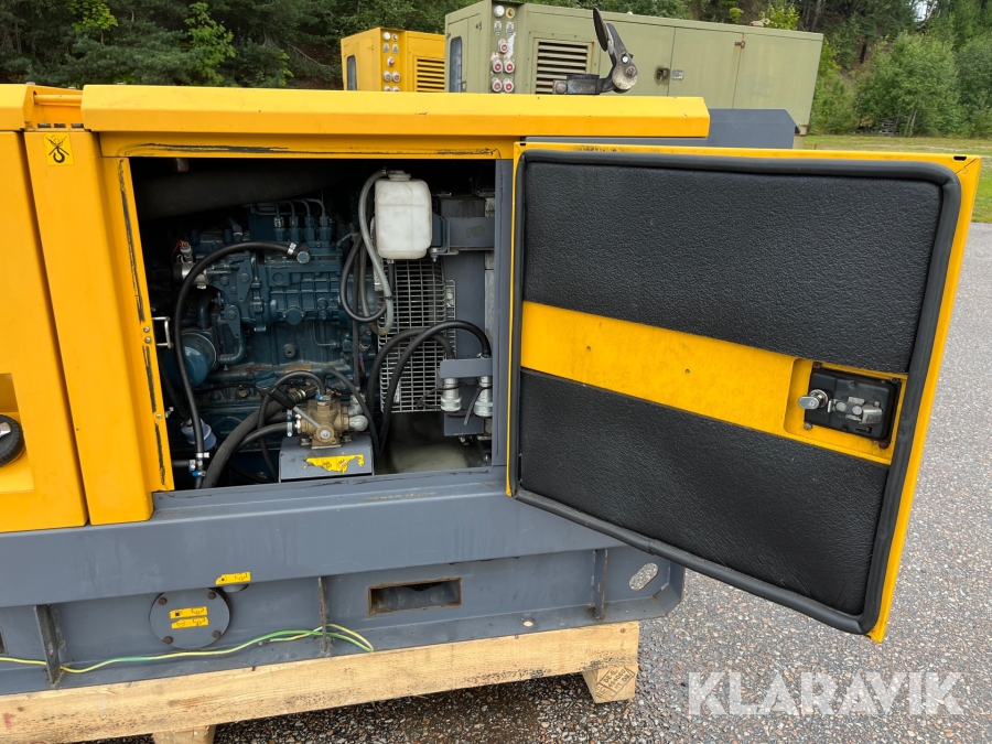 Elverk Atlas Copco Qas 40KD, Fagersta, Klaravik auktioner