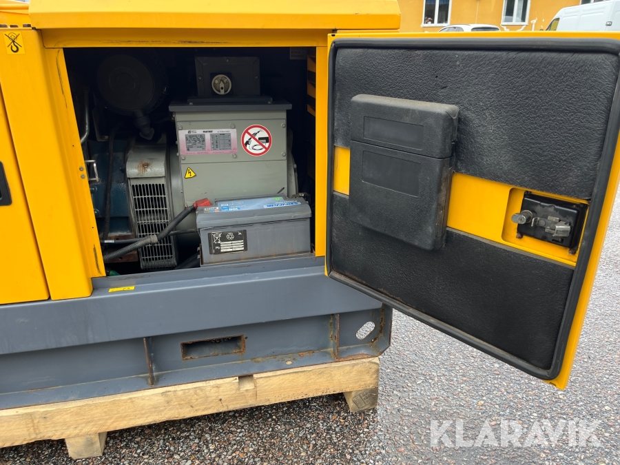 Elverk Atlas Copco Qas 40KD, Fagersta, Klaravik auktioner