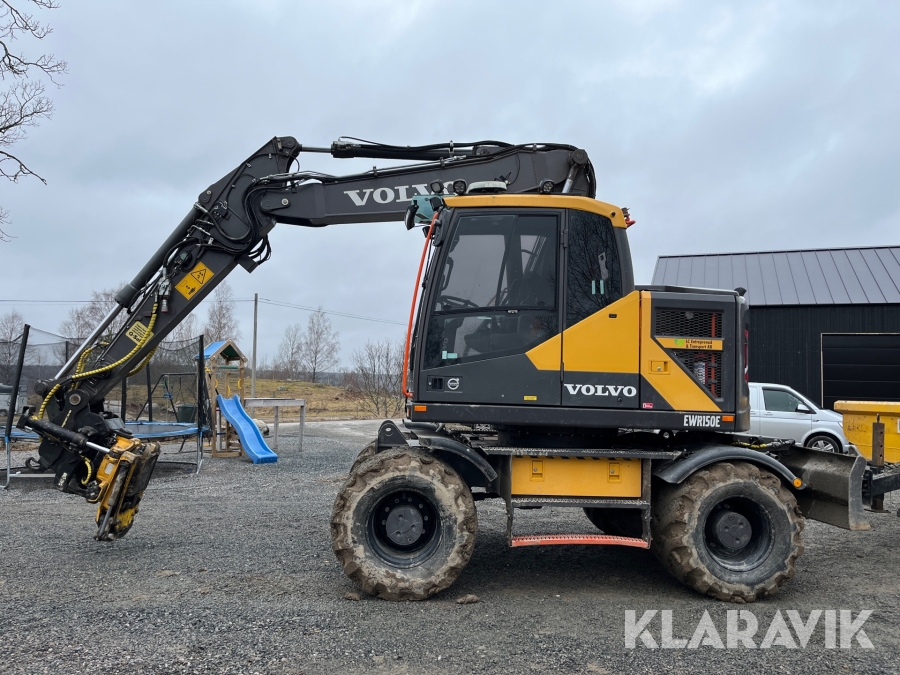 Grävmaskin Volvo EWR150E, Köping, Klaravik auktioner