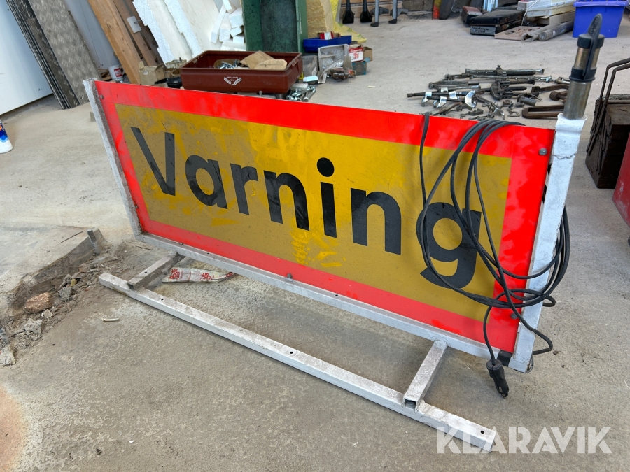 Bredlast Varningsskylt, Vänersborg, Klaravik auktioner