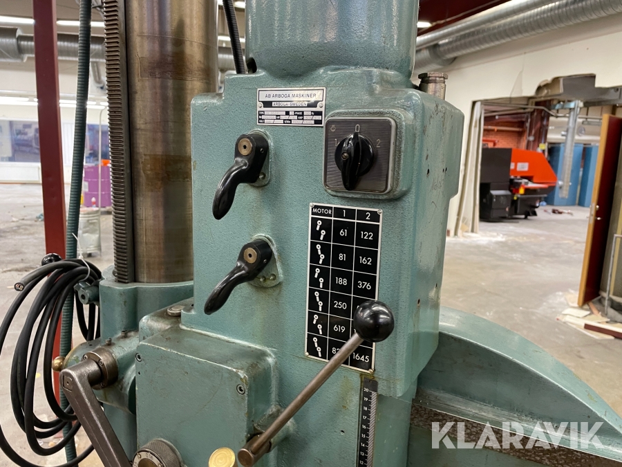 Radialborrmaskin Arboga Maskin RM3512, Avesta, Klaravik aukt