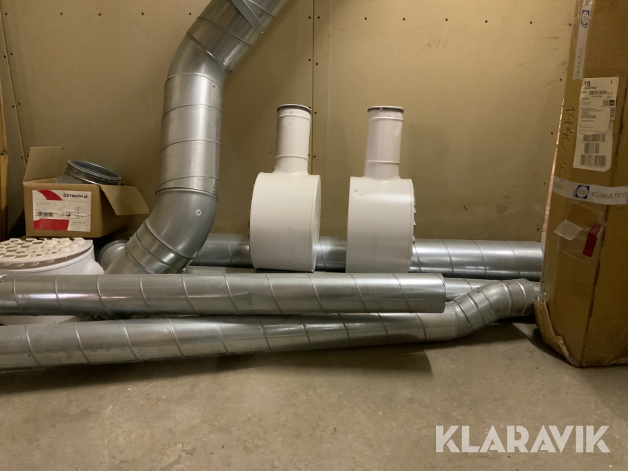 Diverse rör delar och ventilationsdon, Vetlanda,