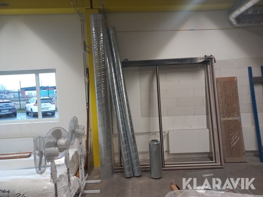 Diverse rör delar och ventilationsdon, Vetlanda,