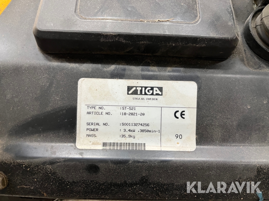 Snöslunga Stiga St-521, Skinnskatteberg, Klaravik auktioner