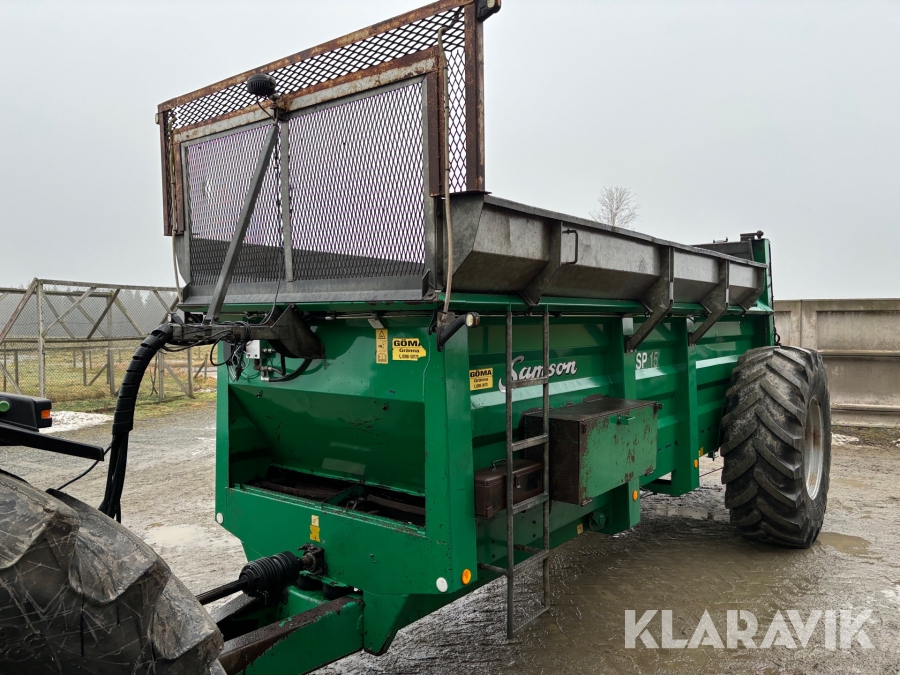 Gödselspridare Samson SP12/SP15, Eksjö, Klaravik auktioner