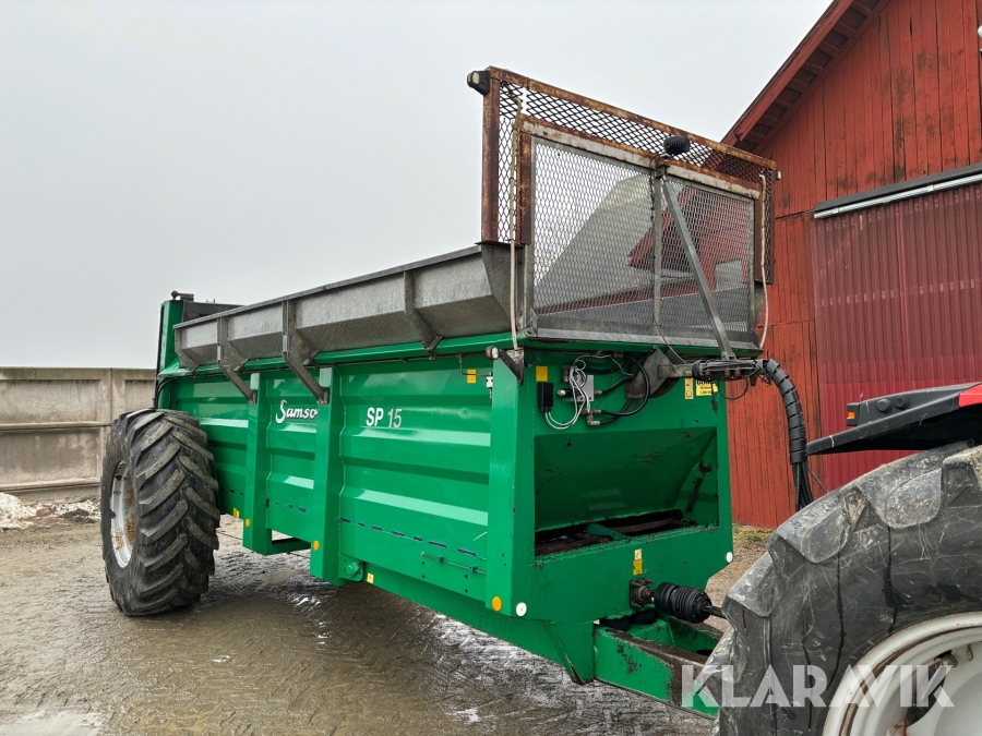 Gödselspridare Samson SP12/SP15, Eksjö, Klaravik auktioner