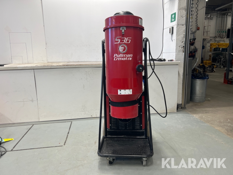 Stoftavskiljare Pullman Ermator S36, Svalöv, Klaravik auktio