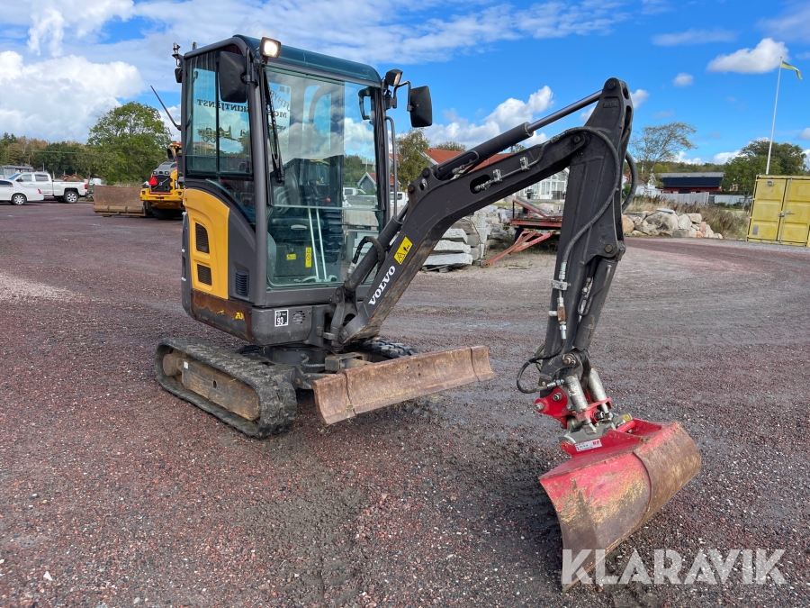 Grävmaskin Volvo EC18C, Kungälv, Klaravik auktioner