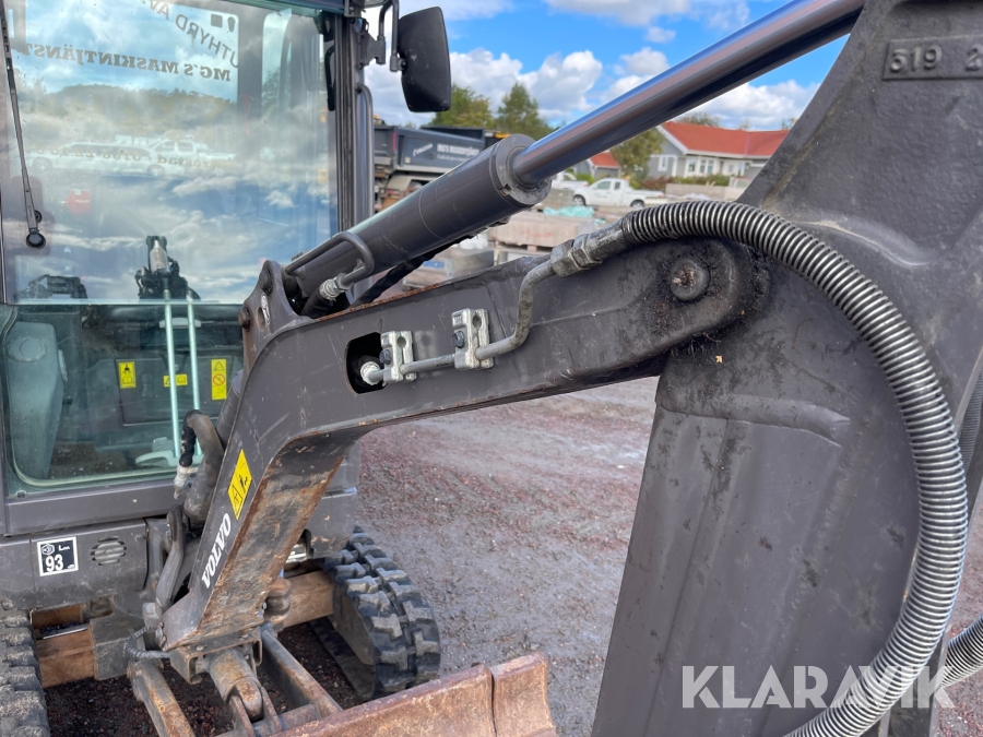 Grävmaskin Volvo EC18C, Kungälv, Klaravik auktioner