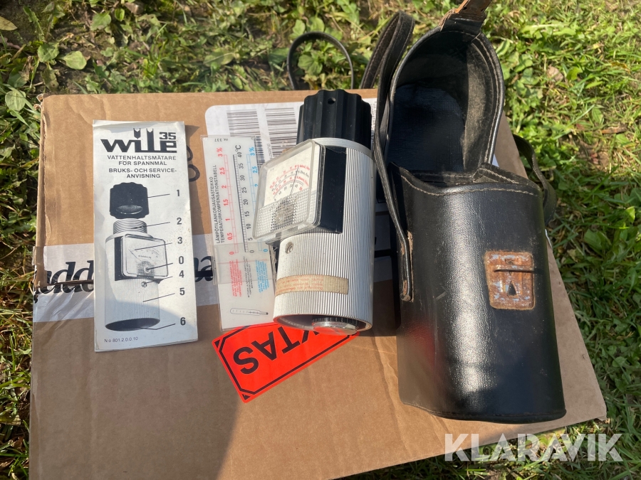 Klaravik Auktioner | Vattenhalsmätare Wile 35