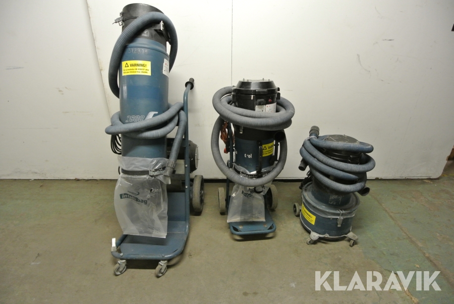 Byggdammsugare Dustcontrol DC1800 / DC2900 & DC3800, Jönköpi
