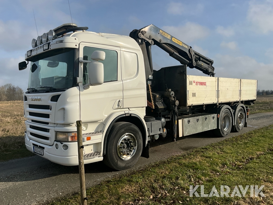 Kranbil Scania P420CB6x4, Sjöbo, Klaravik auktioner