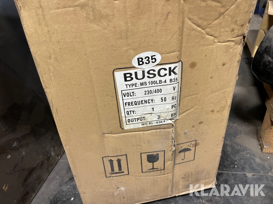 Motor Busck MS100LB-4, Vimmerby, Klaravik auktioner