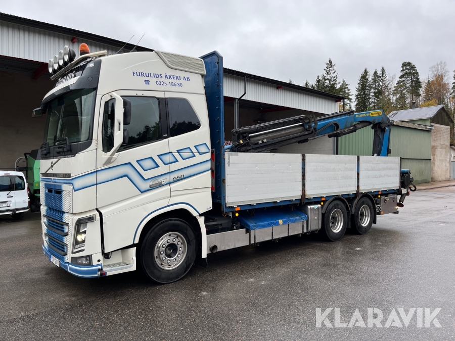 Kranbil Volvo FH16 550, Svenljunga, Klaravik auktioner