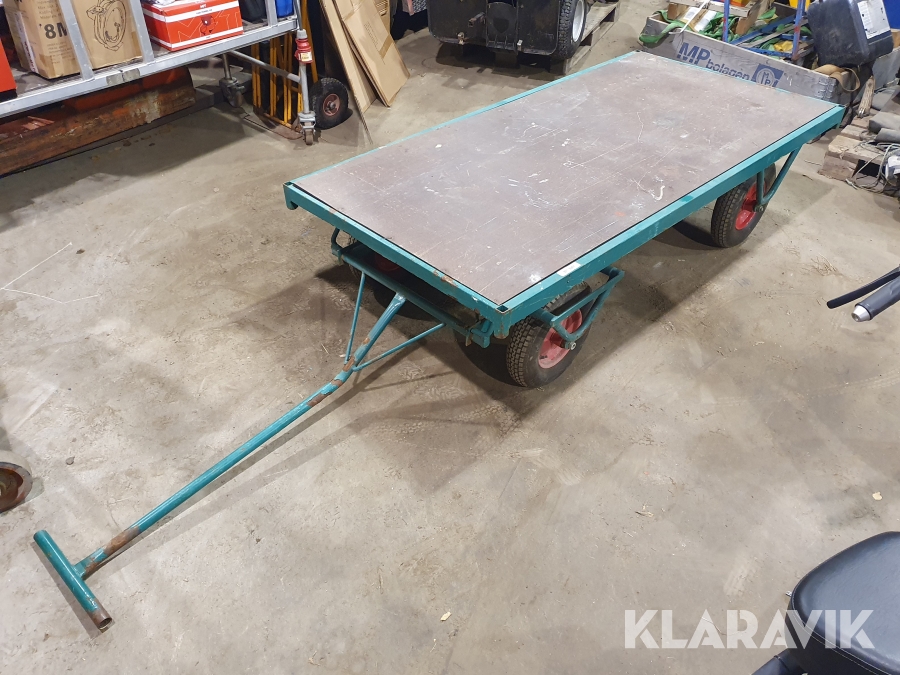 Transportvagn / Flakvagn Trönningekärran 2 axlad med broms H
