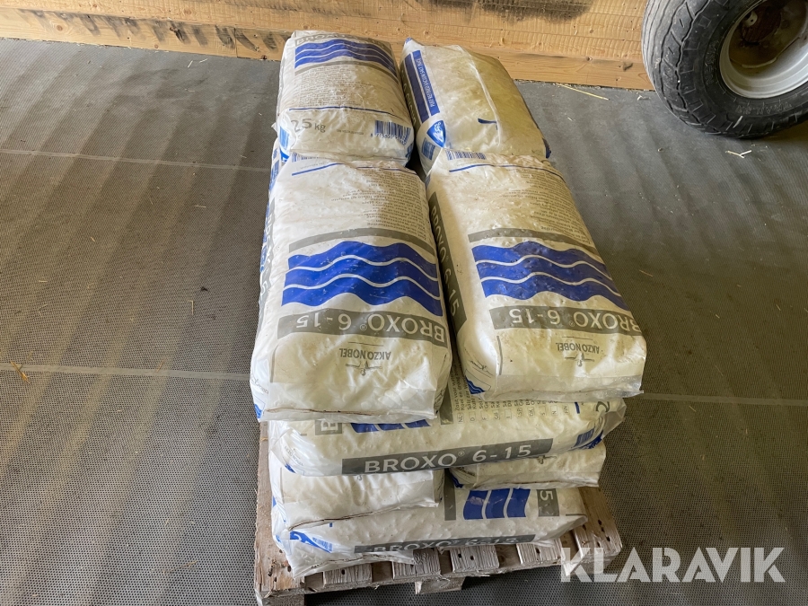 Salt för vattenavhärdning 1000kg 20 säckar Broxo 6-15, Mo
