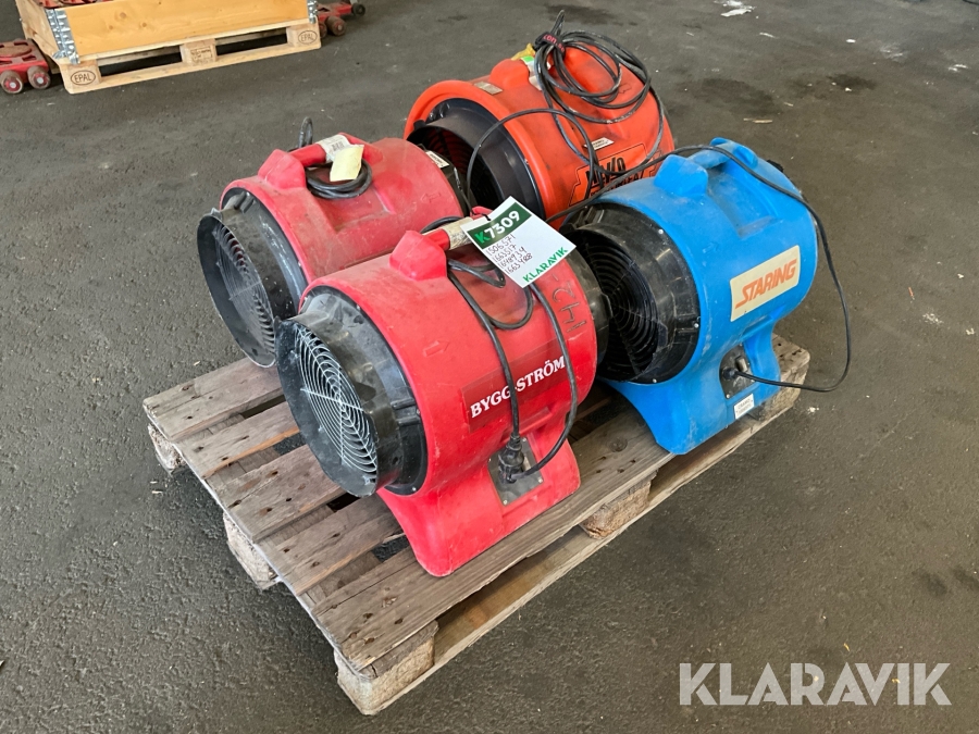 Evakueringsfläkt Americ, Byggström, Heylo Powervent 8000 / V