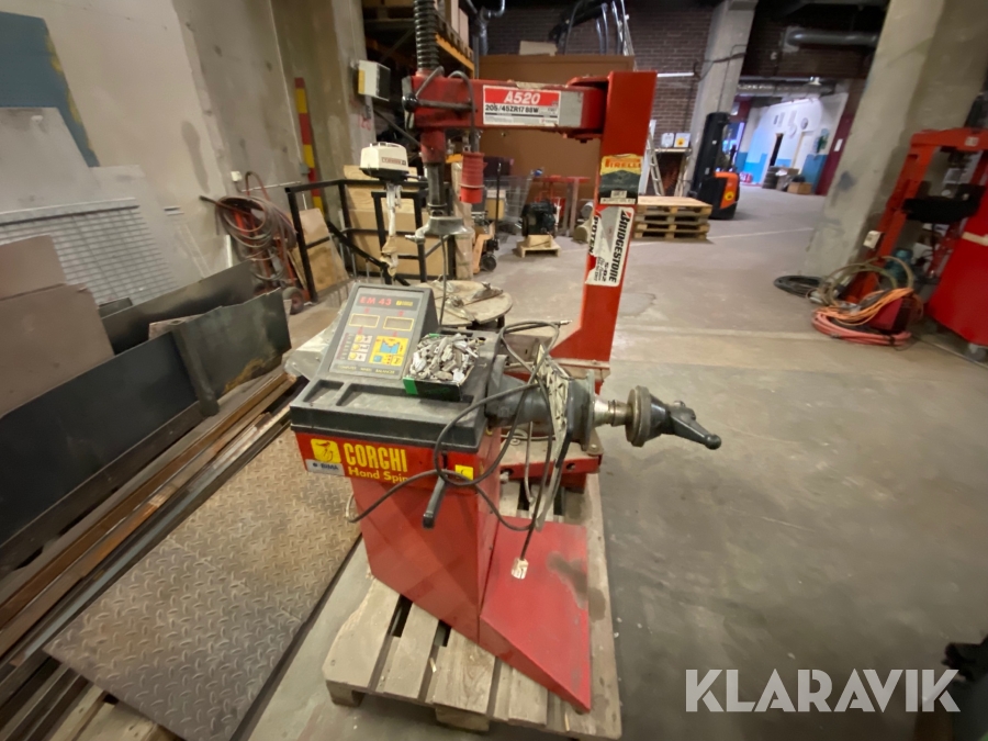 Däckmontering & balanserings maskiner Corghi EM43, Stockholm