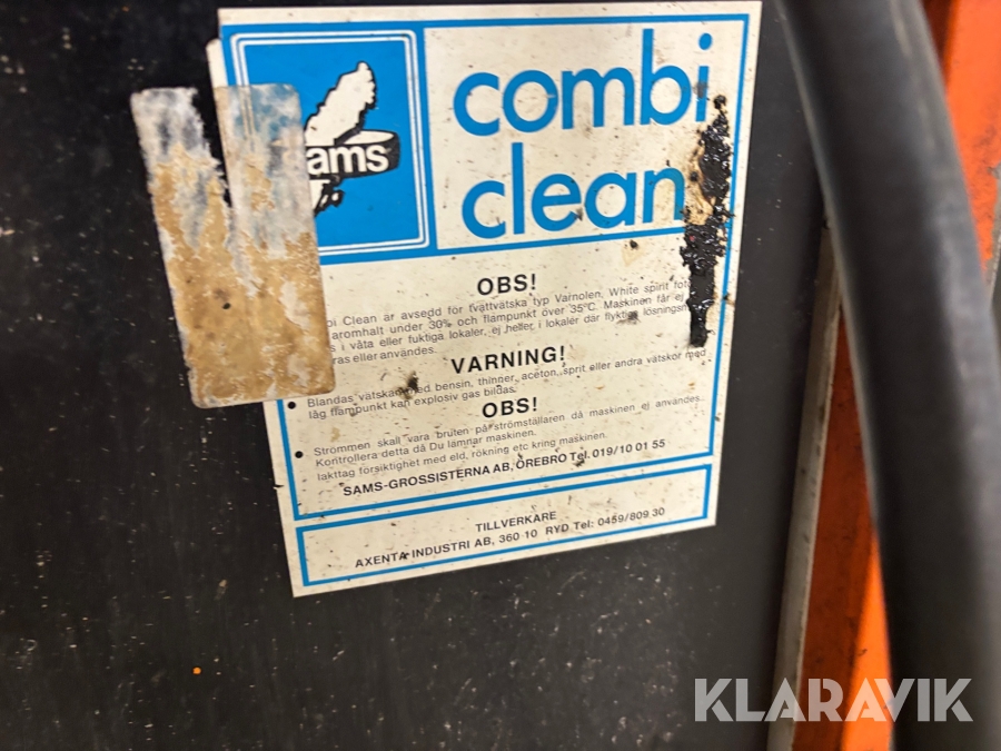 Industritvätt Combi Clean, Gävle, Klaravik auktioner
