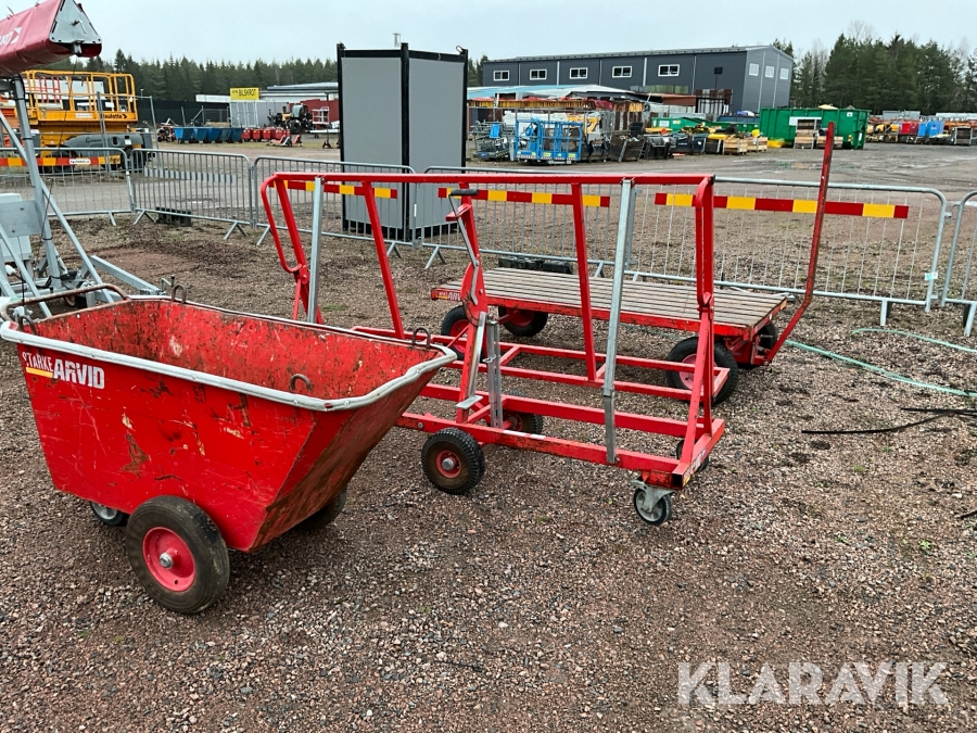 Paket med vagnar 3st Starke Arvid, Jönköping, Klaravik aukti