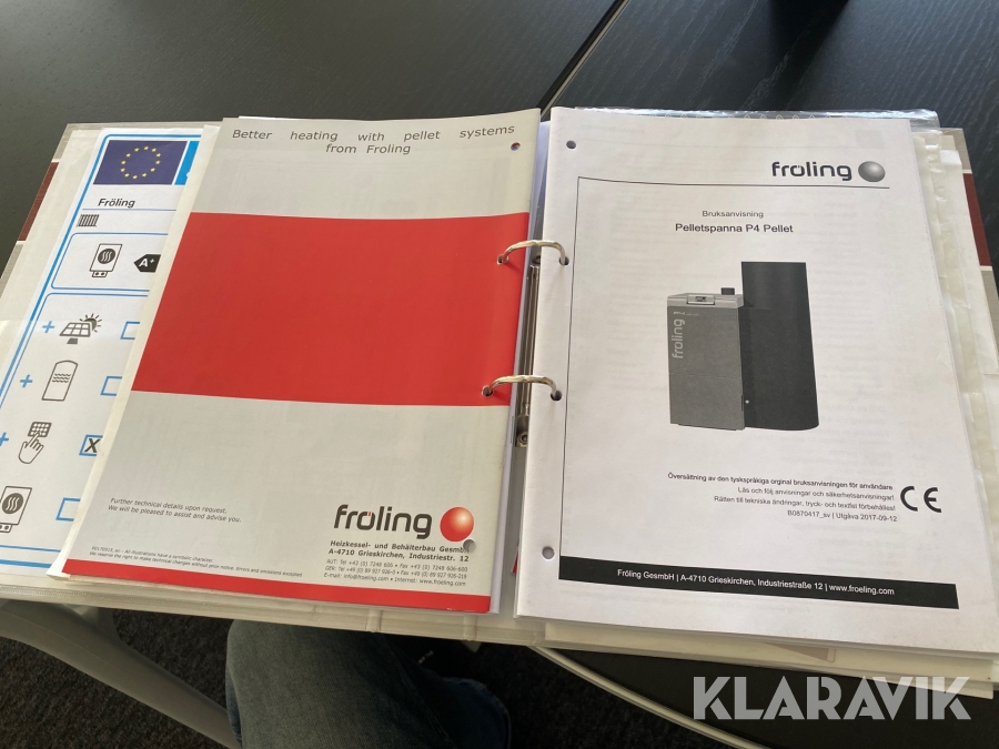 Värmepanna Froling P4 pellet 60kW, Gävle, Klaravik auktion
