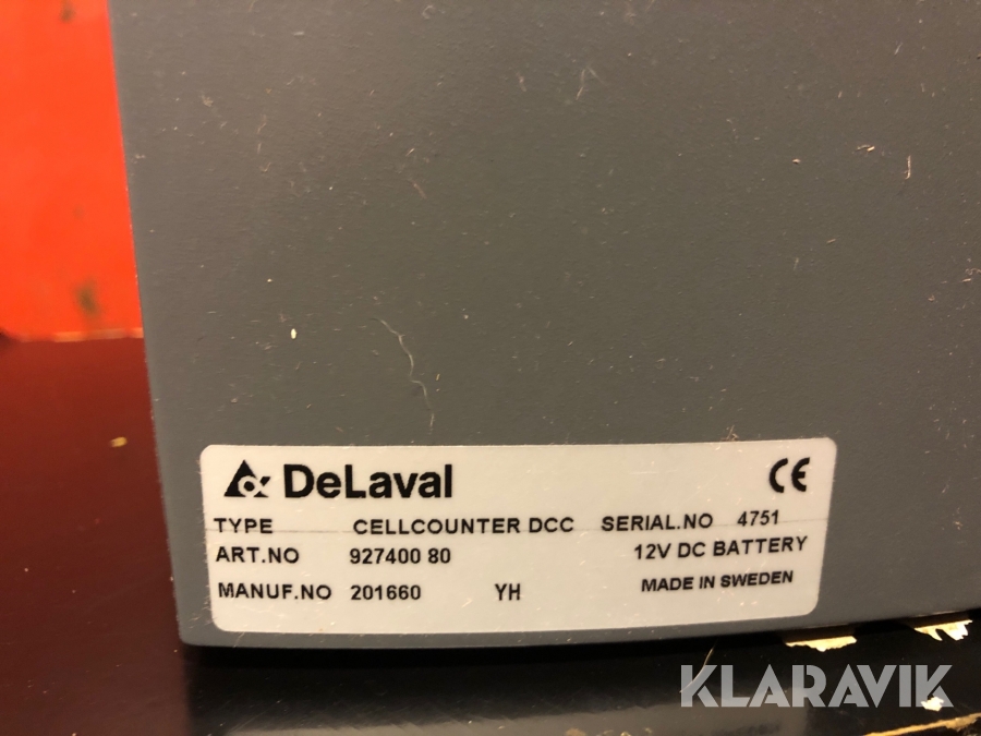 Klaravik Auktioner | Celltalsräknare DeLaval