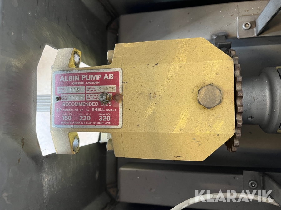 Elmotor med växellåda ABB / Albin Pump AB, Lund, Klaravik au