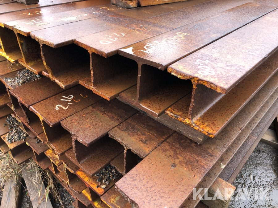 Klaravik Auktioner | Stålbalk HE120B 20 st Längd 2,1-2,4m