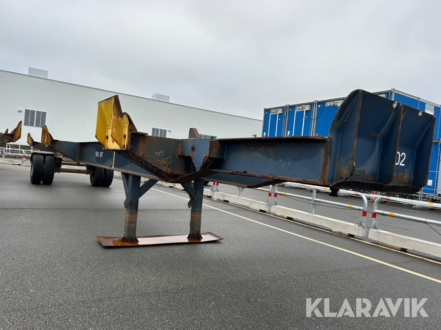 Containerchassi/ trailer Novatech TT50, Göteborg, Klaravik a