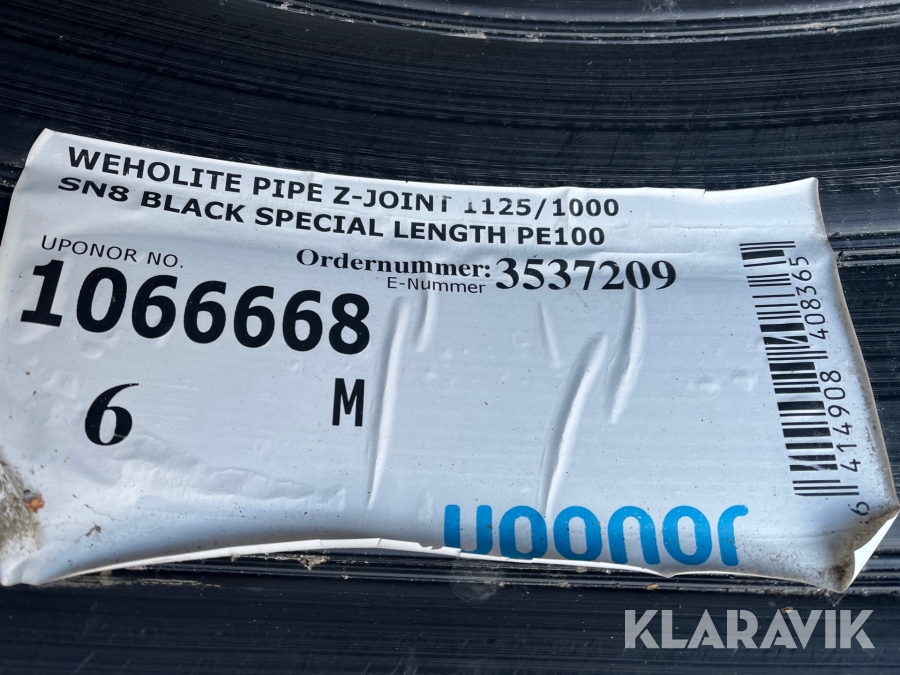 Vägtrummor Uponor, Vara, Klaravik auktioner