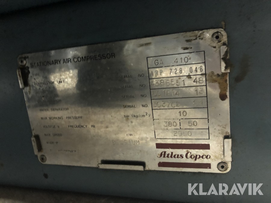 Kompressor Atlas Copco GA410
