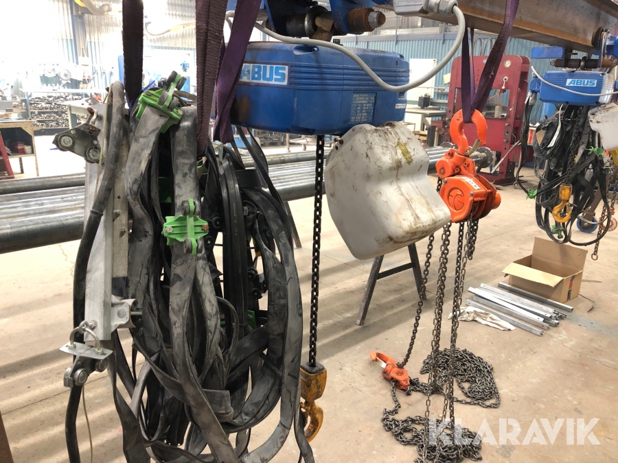 Klaravik Auktioner | Telfer Abus 1000 kg motordriven åkvagn