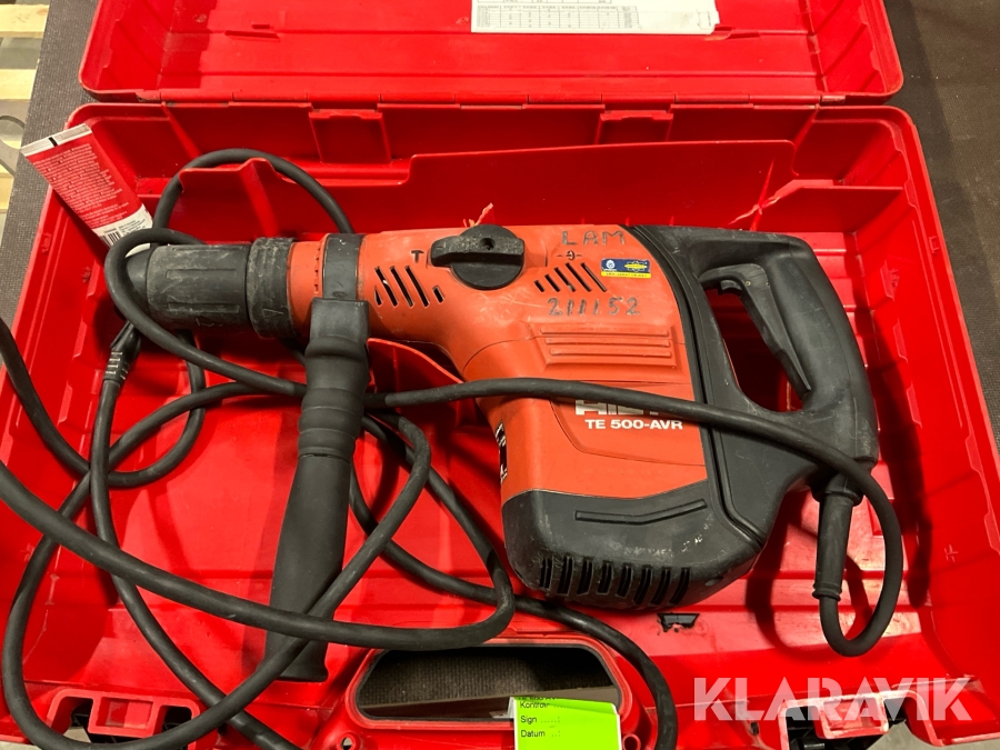 Bilningsmaskin Hilti TE 500-AVR, Umeå, Klaravik auktioner
