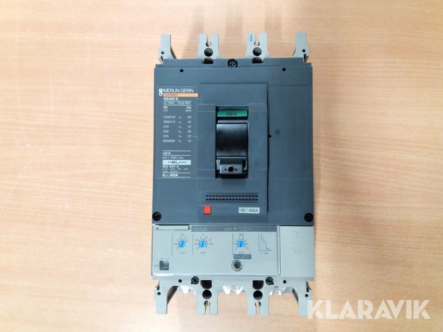 Klaravik Auktioner | Effektbrytare Merlin Gerin NS400 N