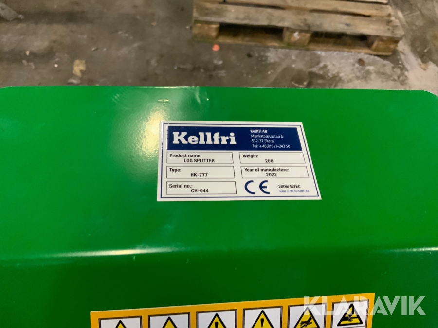Vedklyv Kellfri 13-HK777, Skara, Klaravik auktioner