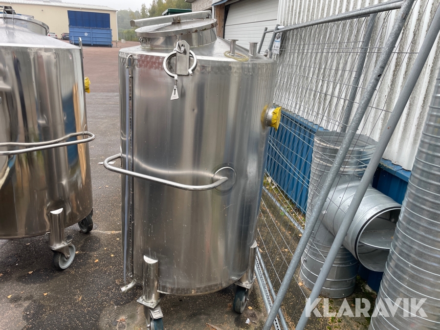 Rostfri tank LM-75-D, Karlstad, Klaravik auktioner